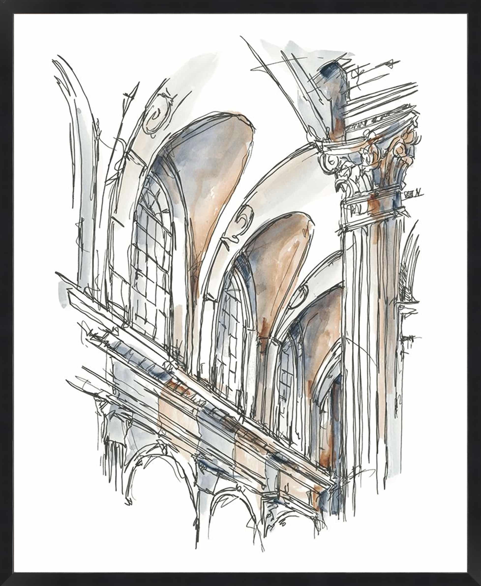 Plein Air Interior Study I - Framed to Edge - La Grolla