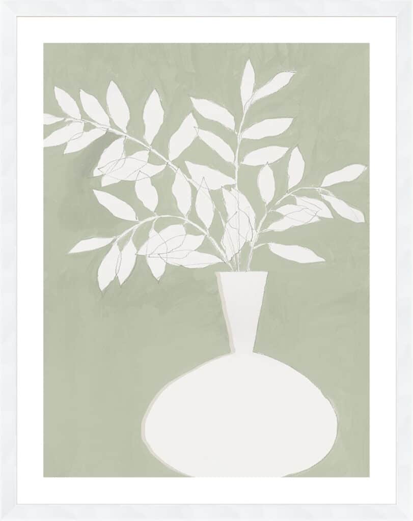 Sage Vase II - 5cm White Border - La Grolla