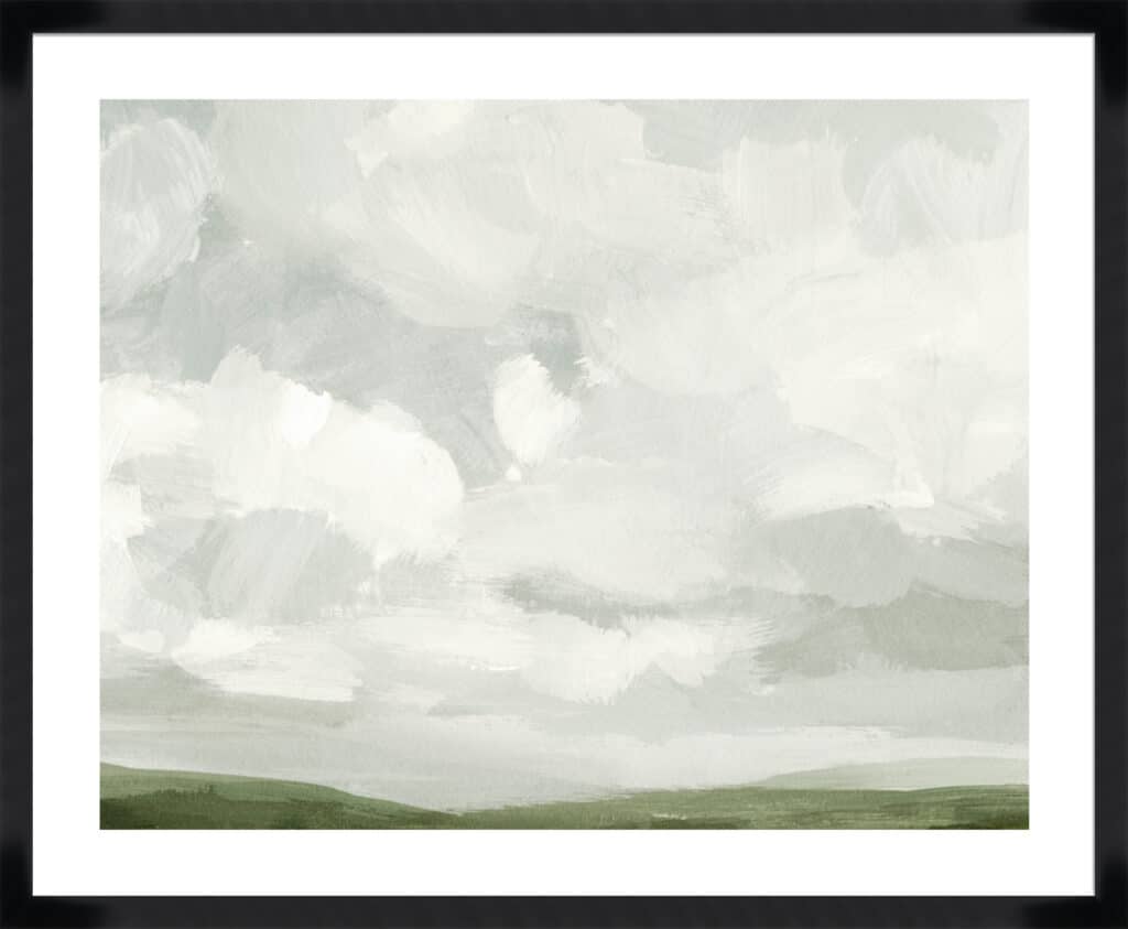 Gray Stone Sky IV - 5cm White Border - La Grolla
