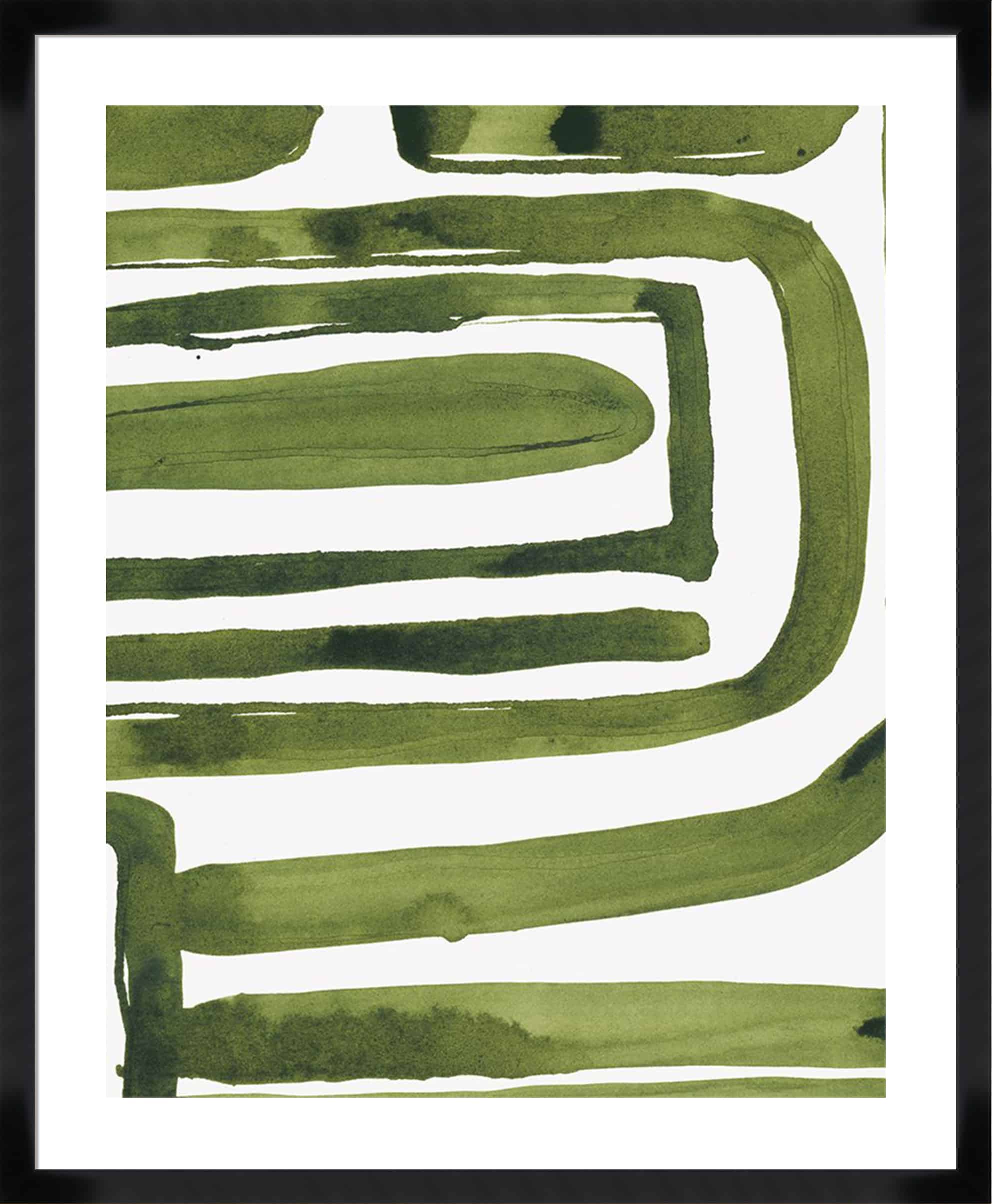 Green Labyrinth II - 5cm White Border - La Grolla