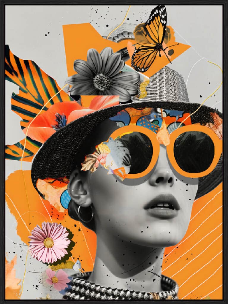 Collage Girl Canvas La Grolla