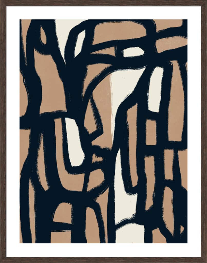 Bold Line Composition 11 - 5cm White Border - La Grolla