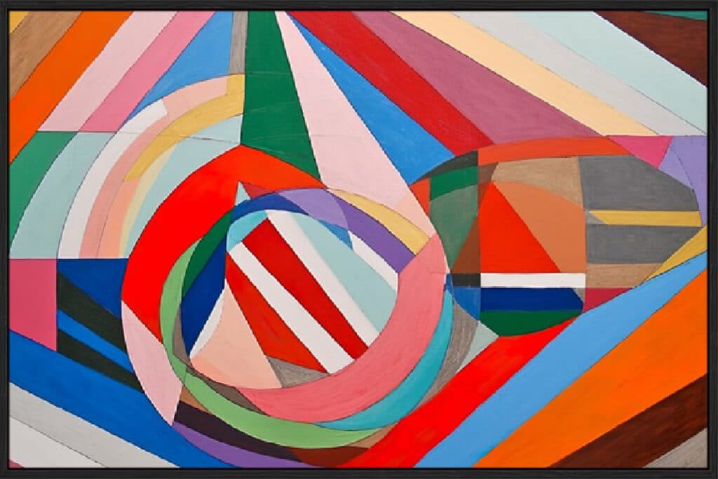 Colorful Geometric Abstraction VIII - Canvas - La Grolla