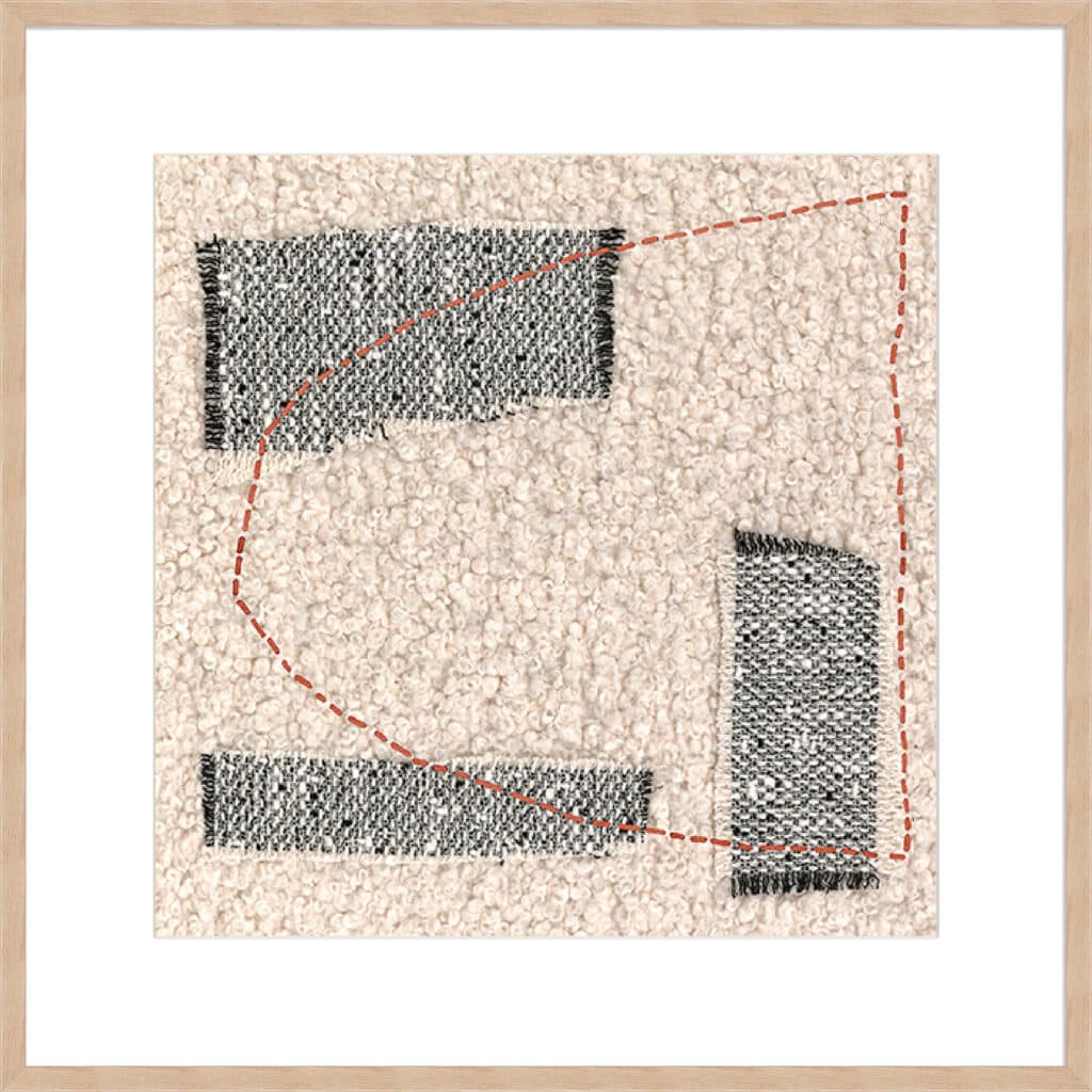 Stitched Textures - Alpaca - 10cm Mount Board - La Grolla
