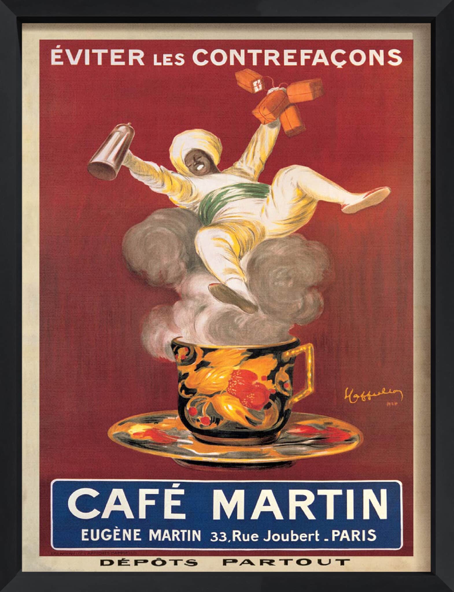 Cafe Martin 1921 - Canvas on Board - La Grolla