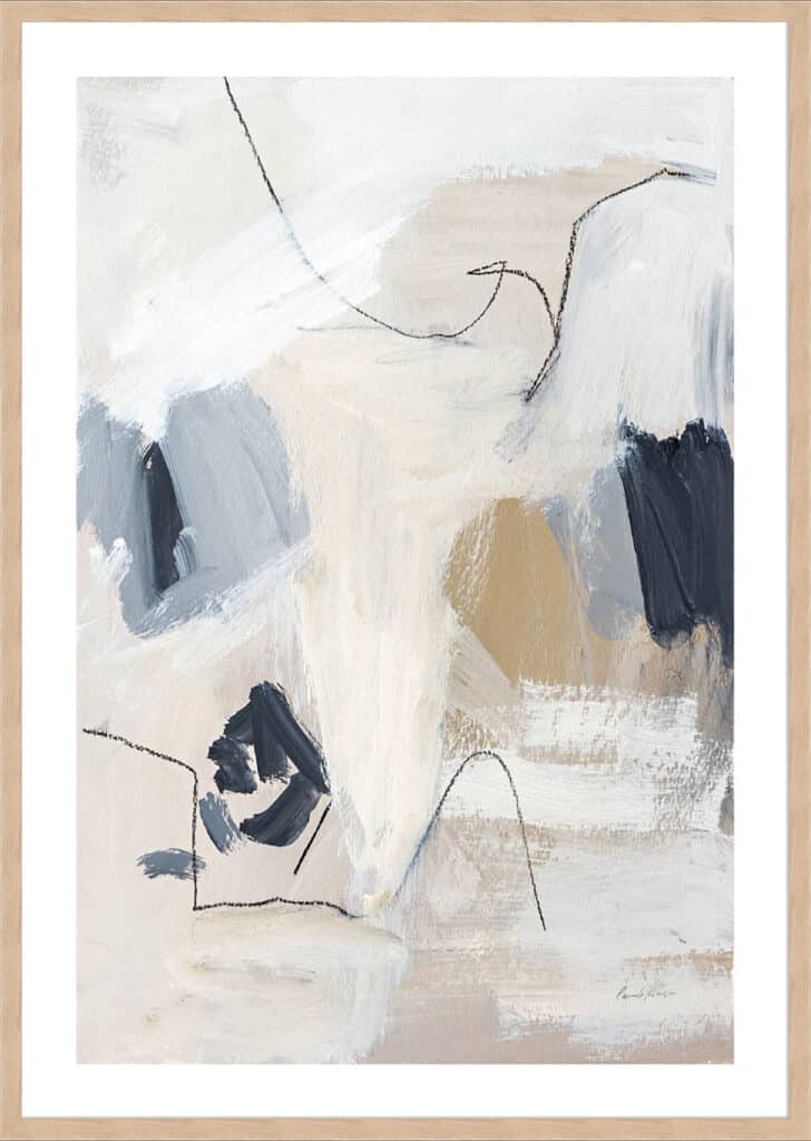 Neutral Abstract II - 5cm White Border - La Grolla