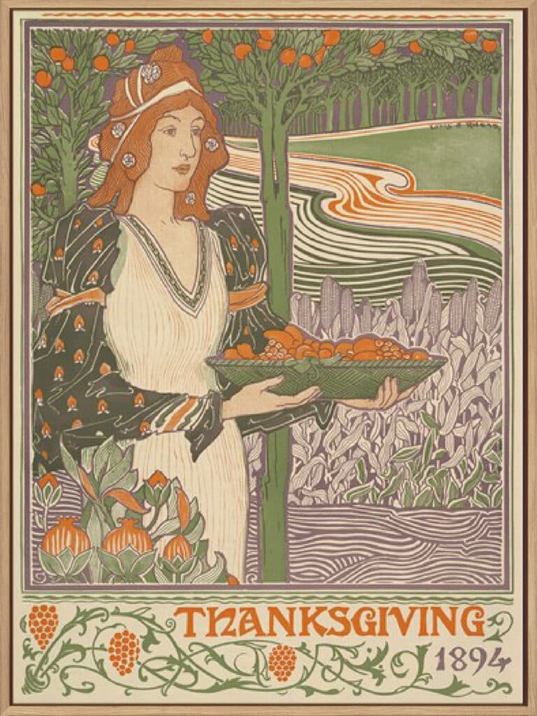 Thanksgiving Louis Rhead - Canvas - La Grolla