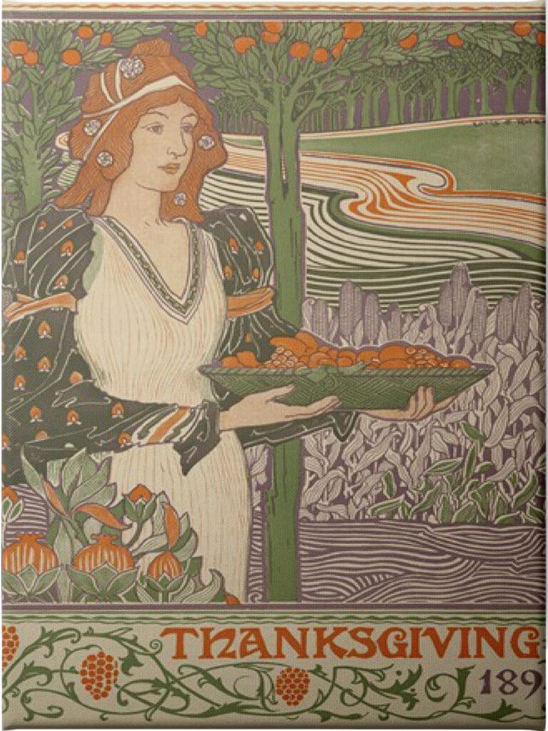 Thanksgiving Louis Rhead - Unframed Canvas - La Grolla