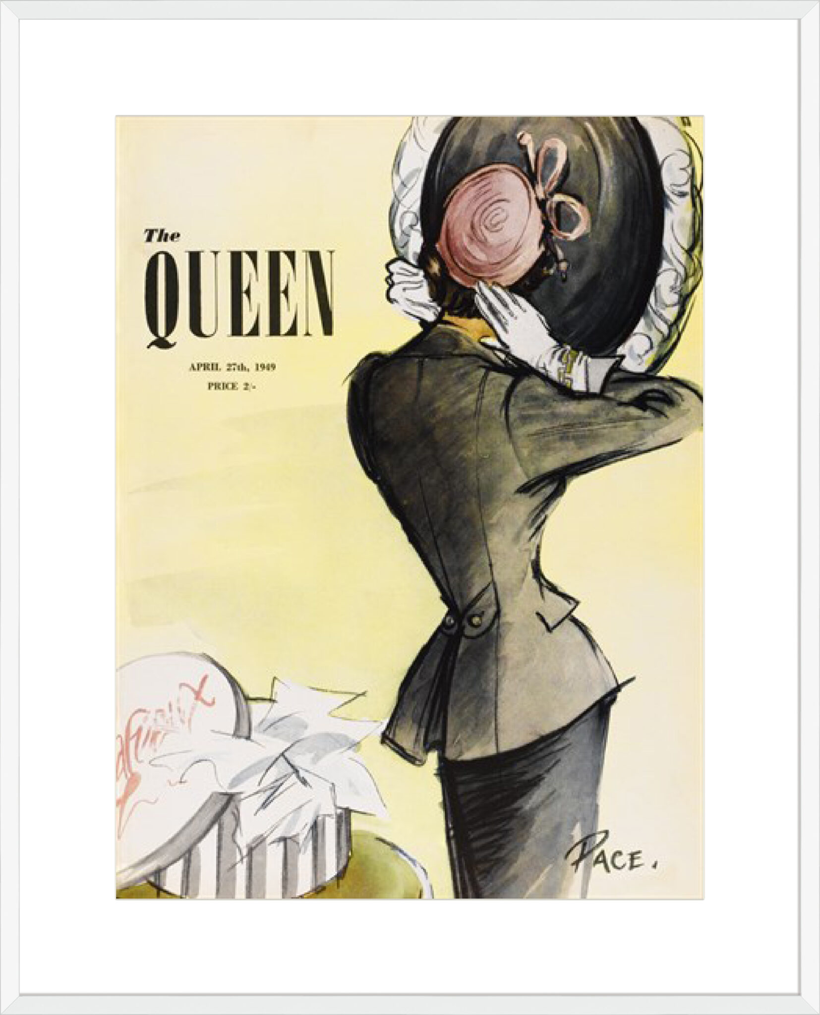 The Queen, April 1949 - 10cm Mount Board - La Grolla