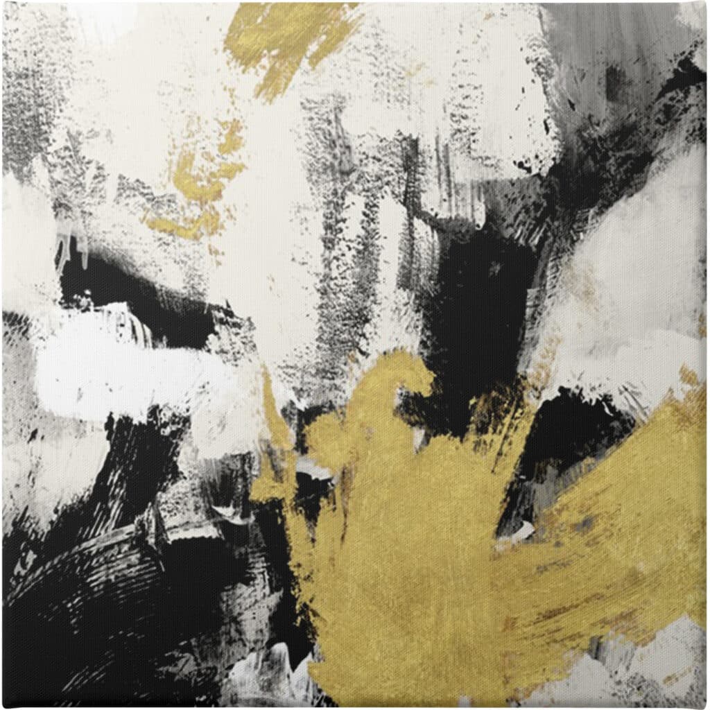 Neutral Gold Collage II - Unframed Canvas - La Grolla