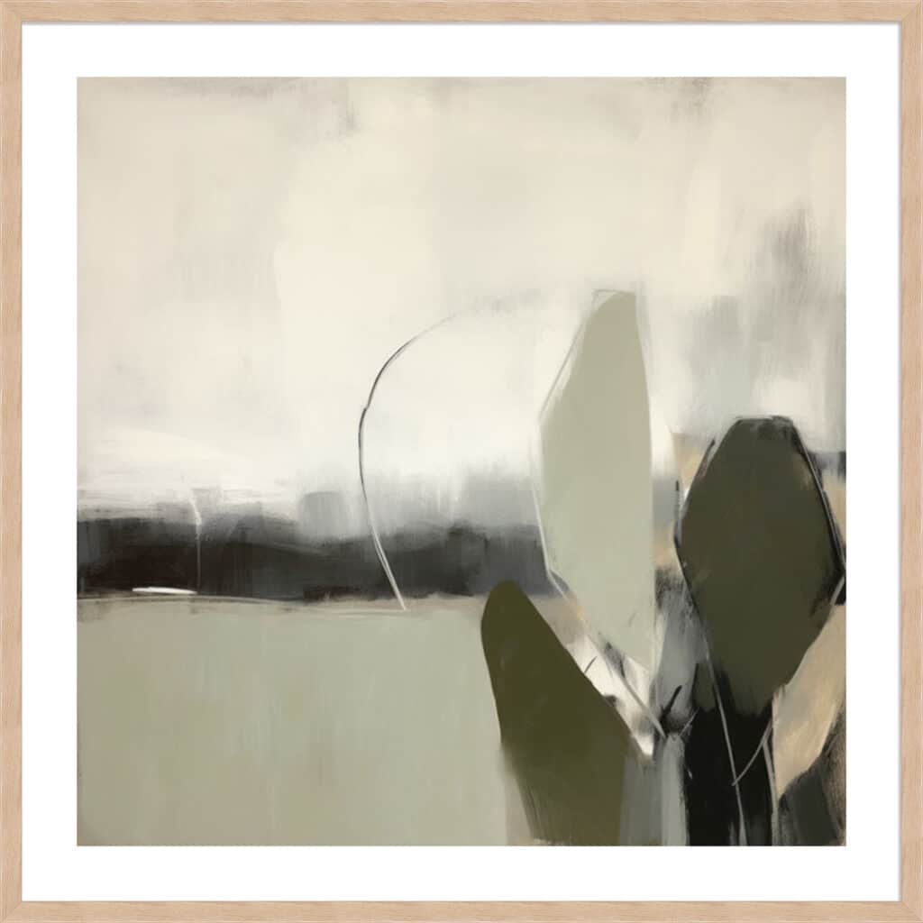 The May Contemporary Landscape I - 5cm White Border - La Grolla