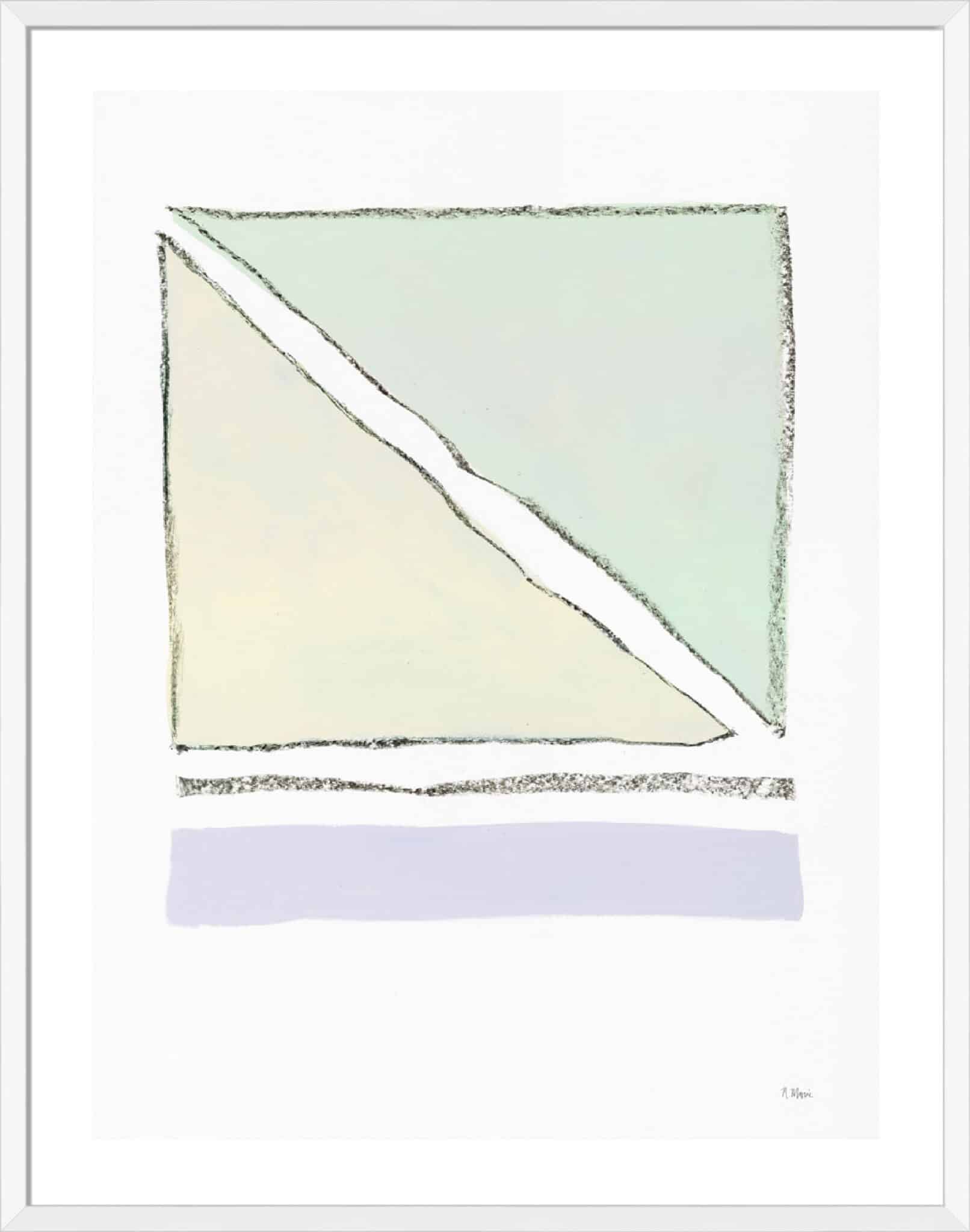 Sherbert Abstract 7 - 5cm White Border - La Grolla